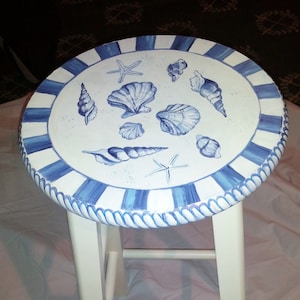 Seashell Design Barstools and Counter Stools - Etsy