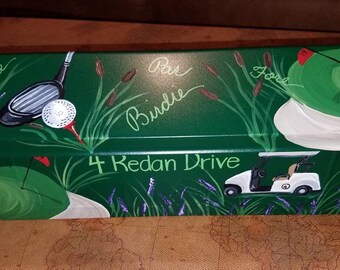 Painted Mailbox Golfing - Etsy