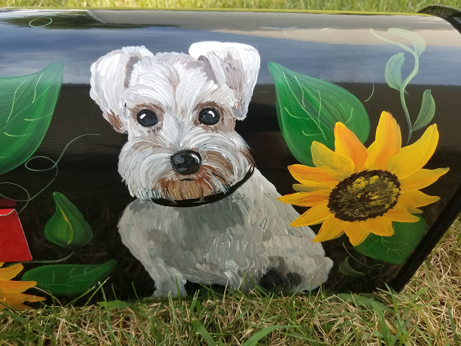 Pet custom painted wallmount mailbox | Etsy