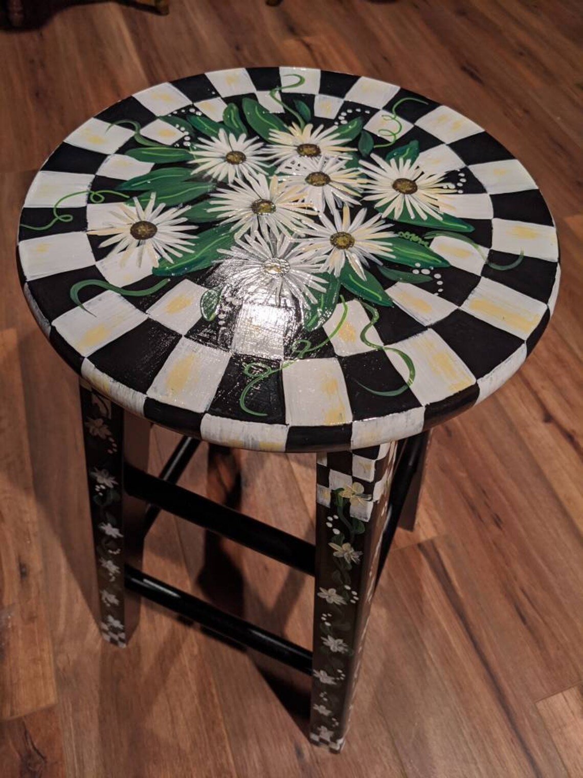 Custom Designed Hand Painted Barstools and Counter Stools | Etsy
