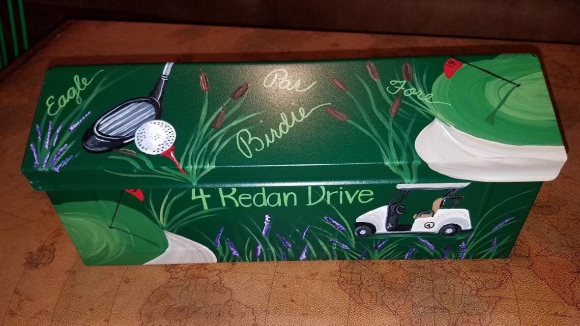 Golf Wallmount Mailbox - Etsy