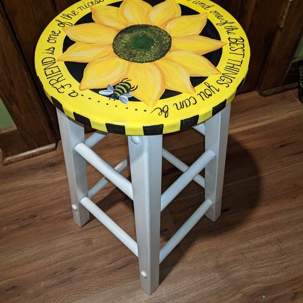 Hand Painted Bar Stools - Etsy
