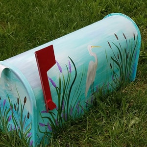 Seashore Beach Lighthouse Handpainted Mailbox - Etsy