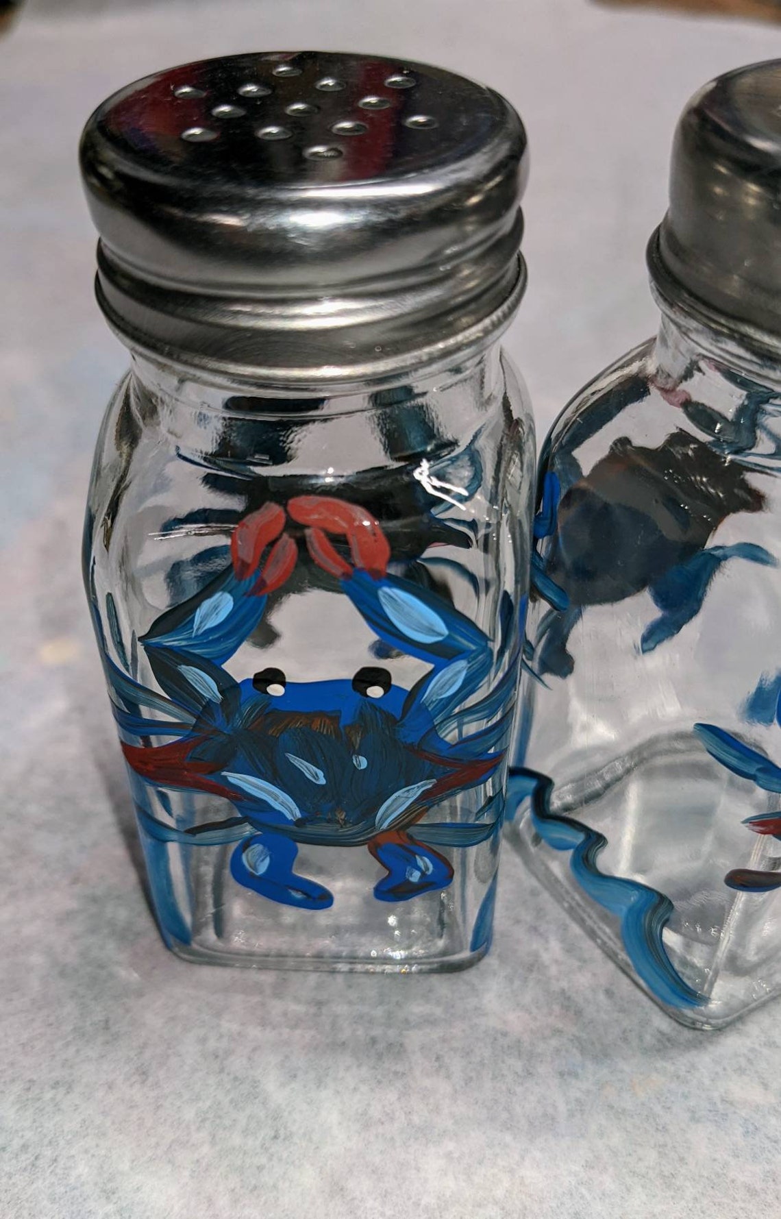 Blue Crab Salt & Pepper Shakers - Etsy