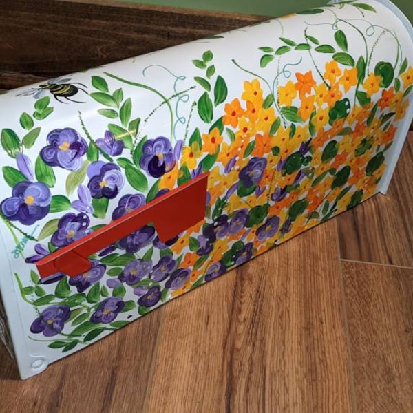 Hand Painted Mailbox - Etsy