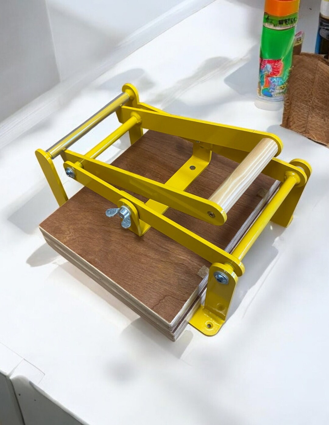 A5 Yellow Lino Press Machine, Linocut Printing Press, Print Making ...