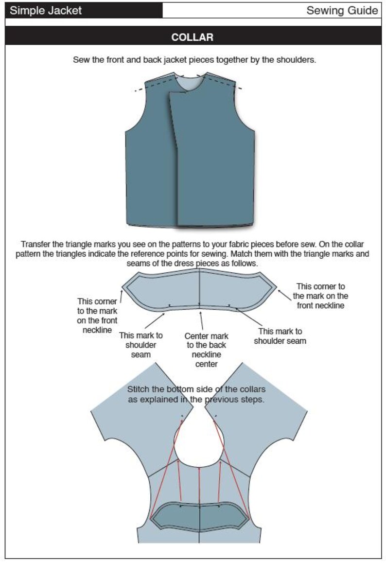 Minalist Jacket Pattern Sewing, Pattern A4 Download, Full Sizes Pattern ...