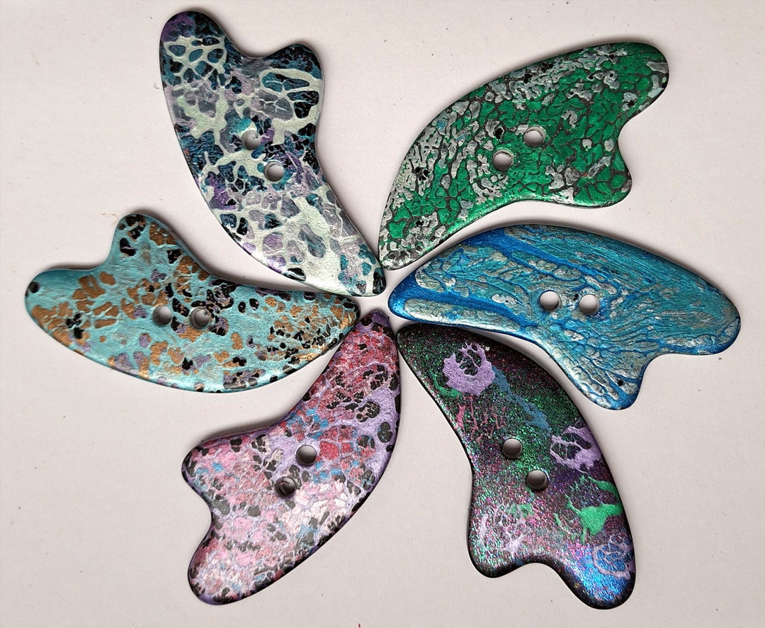 Sewing Buttons 6 VERY LARGE Unusual Handmade Sewing Buttons - Etsy