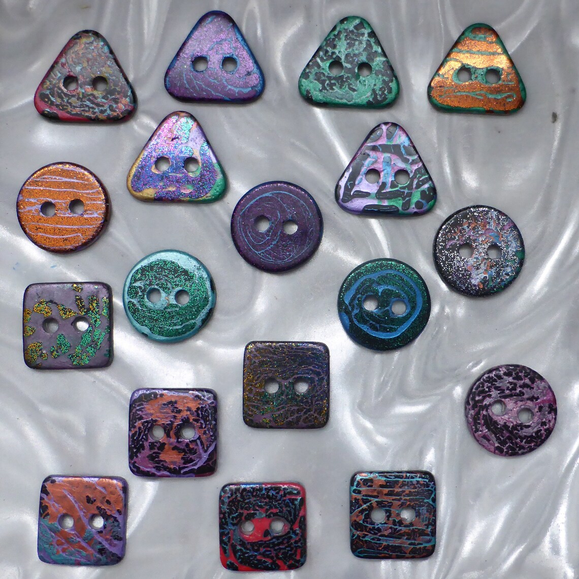 18 pequeños botones hechos a mano inusuales conjunto 18_01 - Etsy México