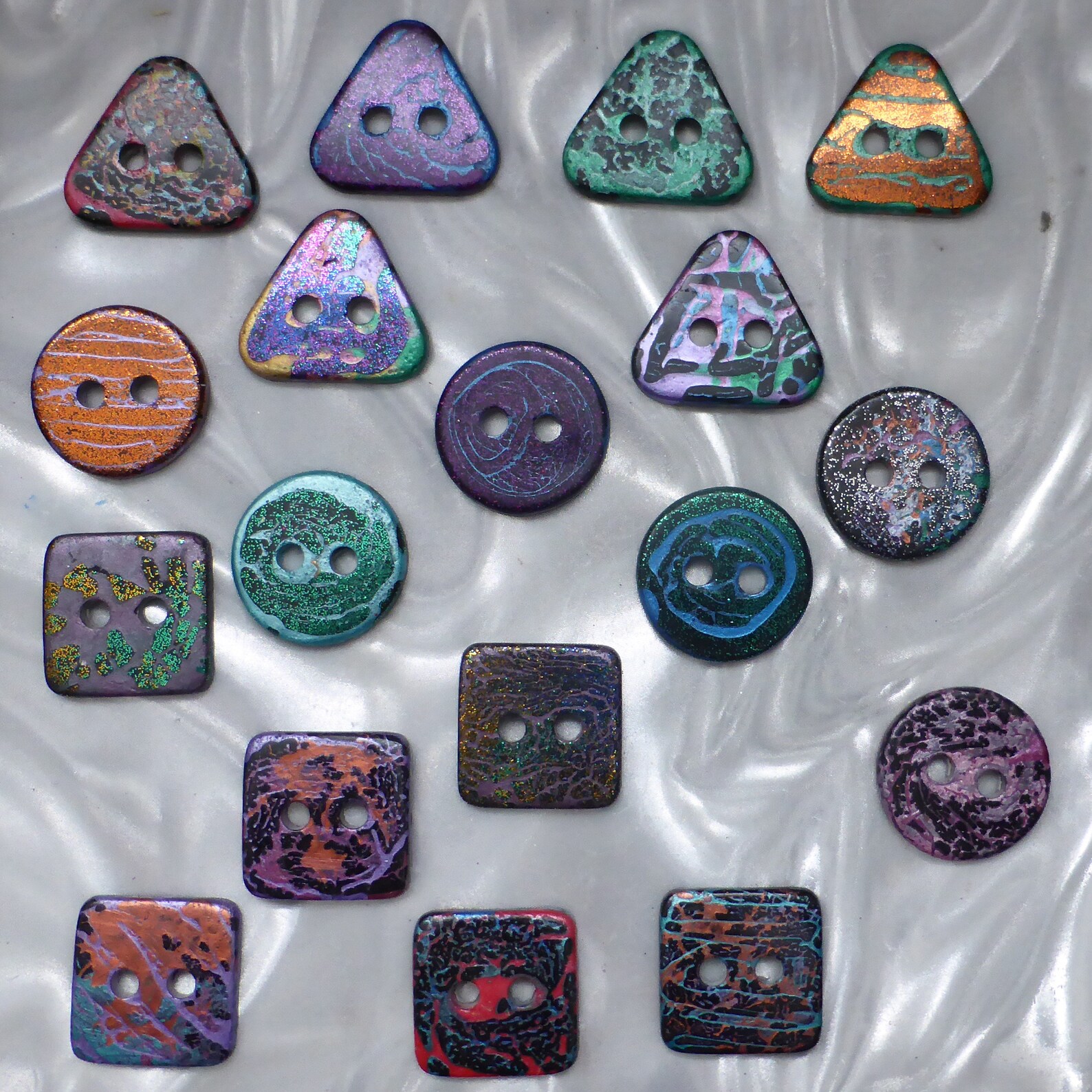 18 pequeños botones hechos a mano inusuales conjunto 18_01 - Etsy México