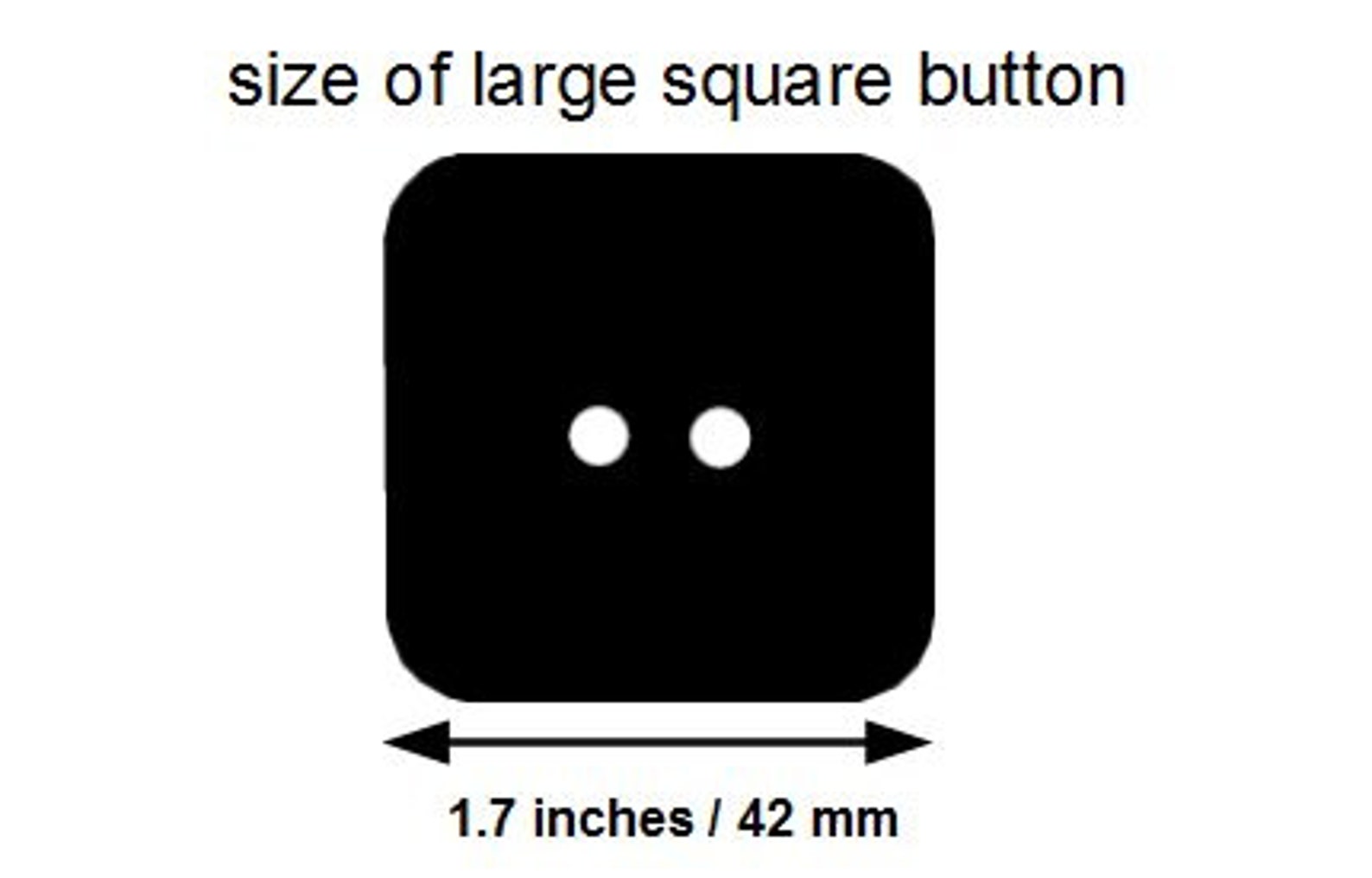 Handmade Resin Sewing Buttons - MY CHOICE of 6 Different Very Large ...