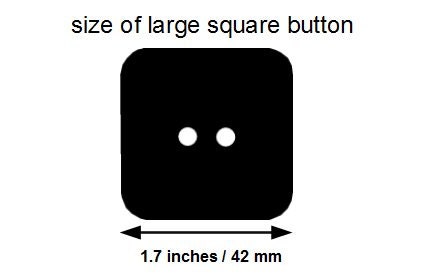 Handmade Resin Sewing Buttons - MY CHOICE of 6 Different Very Large ...