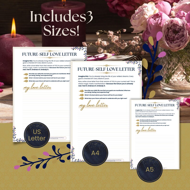 Future-self Love Letter Manifestation Page Law of Attraction Scripting ...