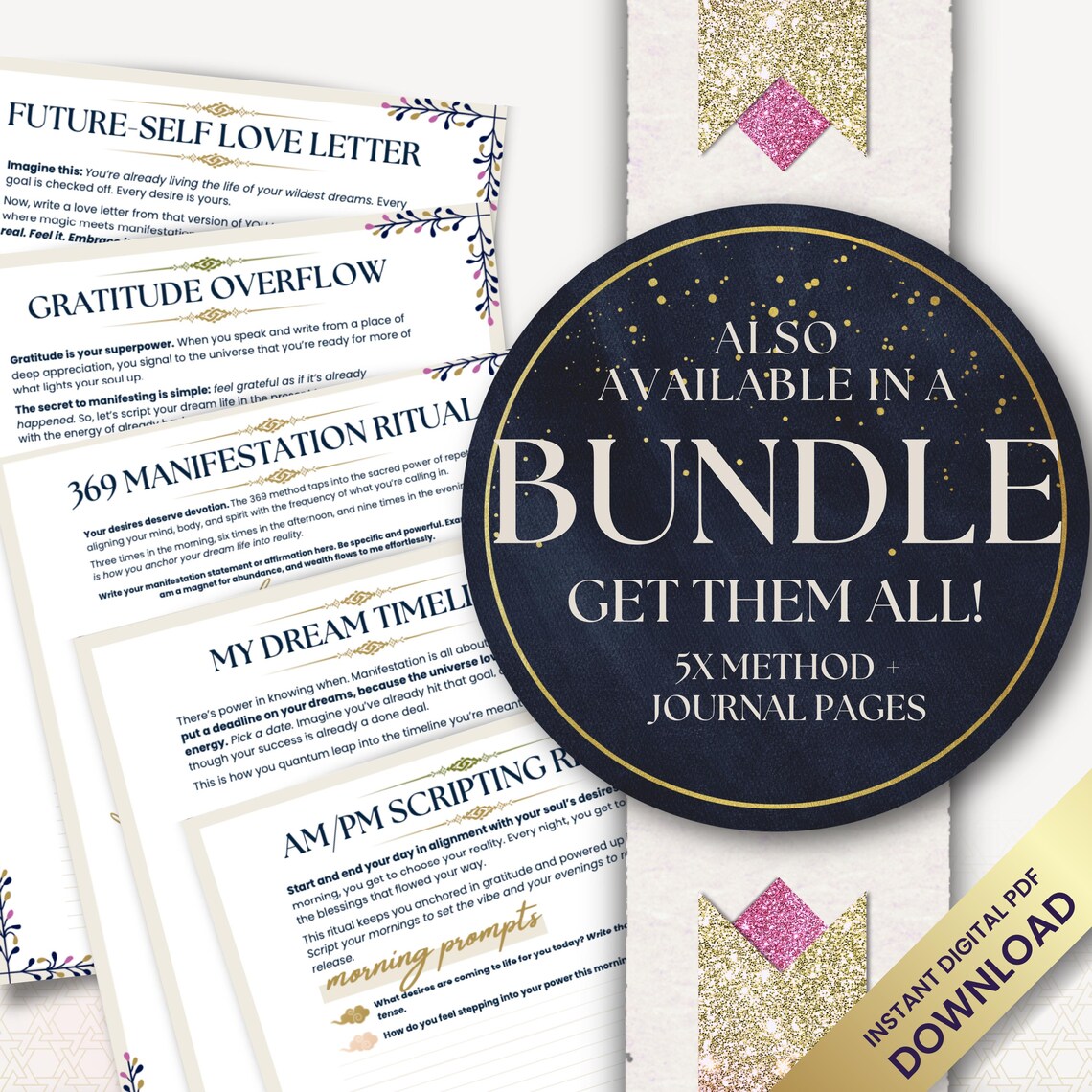 Future-self Love Letter Manifestation Page Law of Attraction Scripting Template Manifest Journal ...