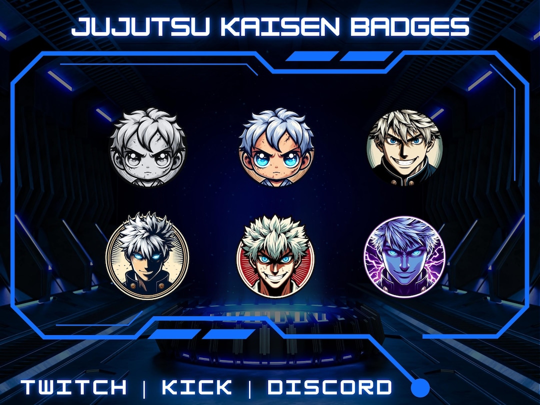 Fictional Character Sub Badges Twitch, Youtube, Discord Anime Badges ...