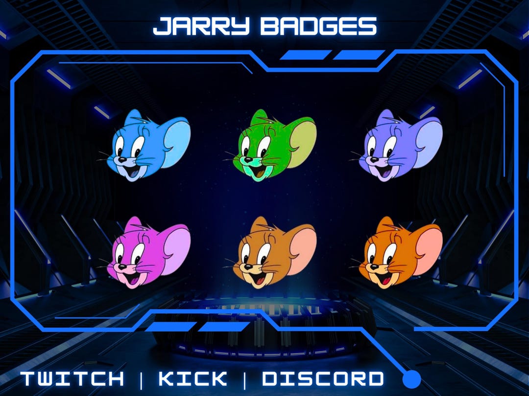 Cartoon Character Sub Badges Twitch Sub Badges Twitch Bit Badges Anime ...