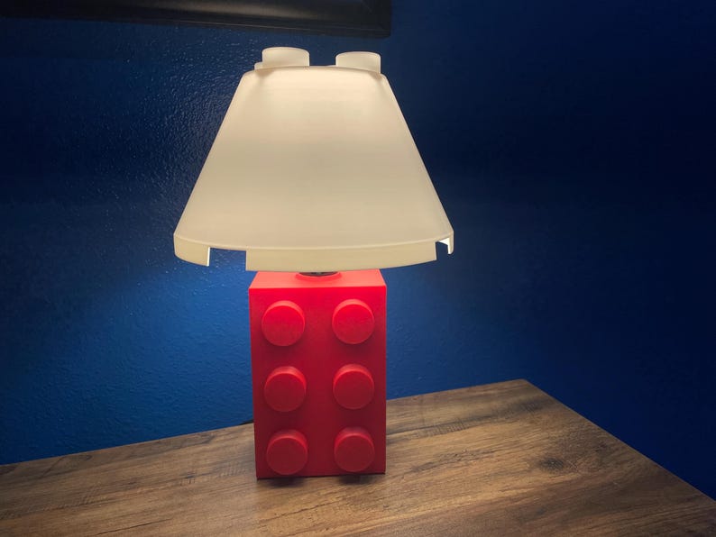 Oversized 2x3 Brick Table Lamp: Playful Kid's Room Décor - Etsy