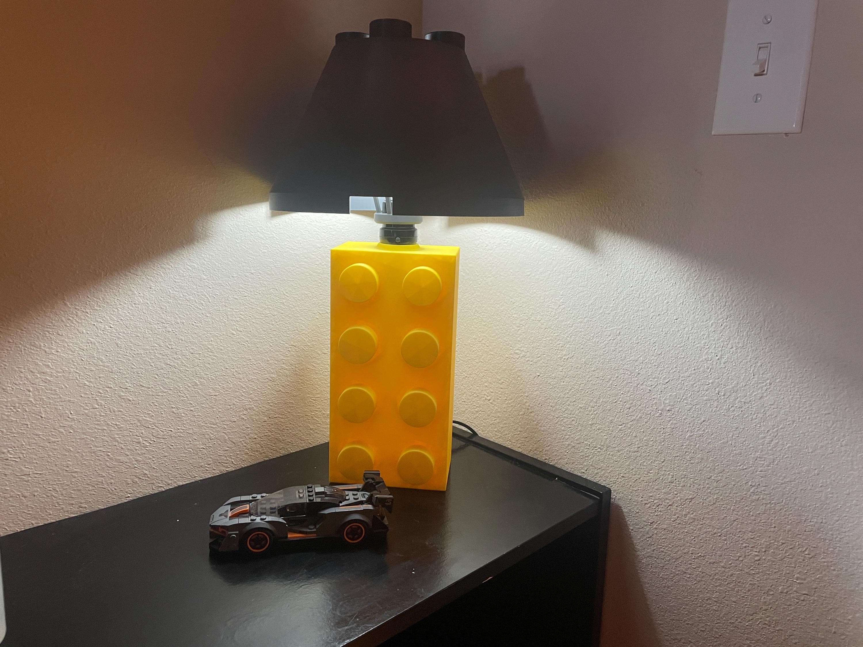 Oversized 2x4 Brick Table Lamp: Playful Kid's Room Décor - Etsy