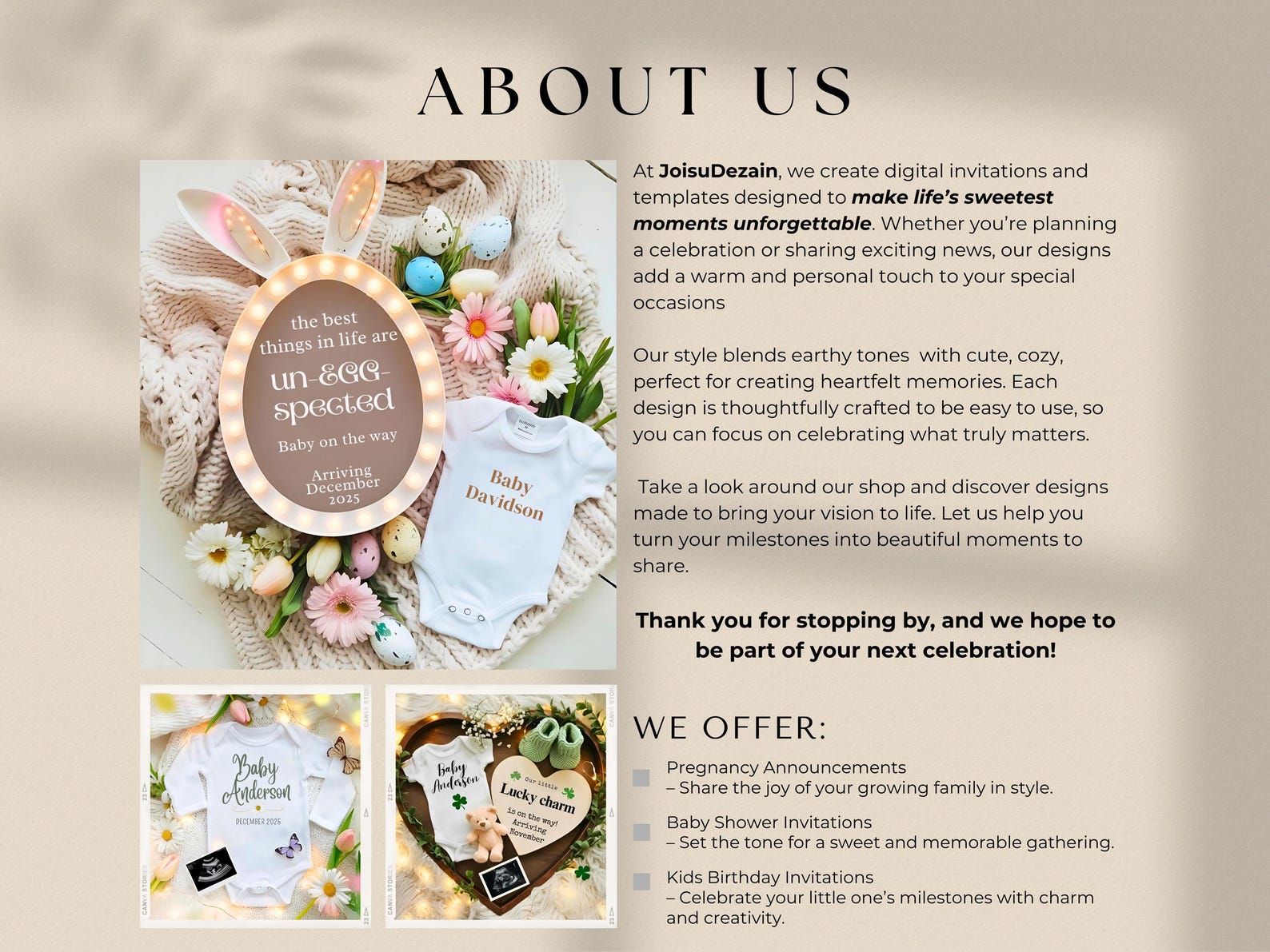Editable Spring Pregnancy Announcement Template Digital Baby Announce ...