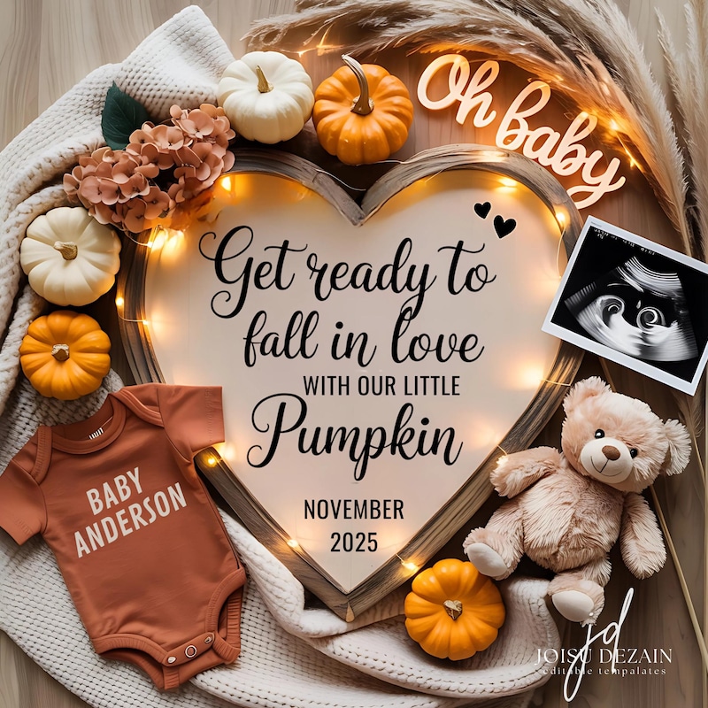 October Baby Announcement - Etsy
