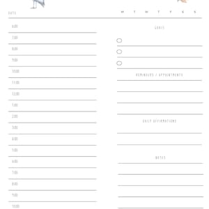 2024 Yearly Planner Printable, Annual Planner, Beach Themed Planner, A4 ...