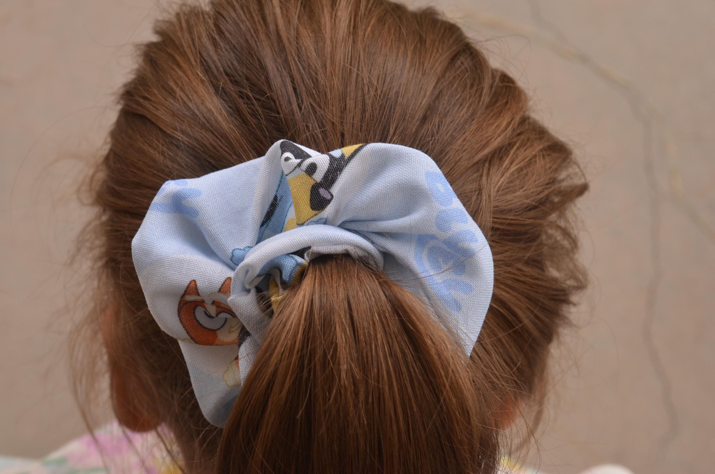Bluey Scrunchie, Cartoon Scrunchie, Dog Scrunchie, Hair Accessory - Etsy