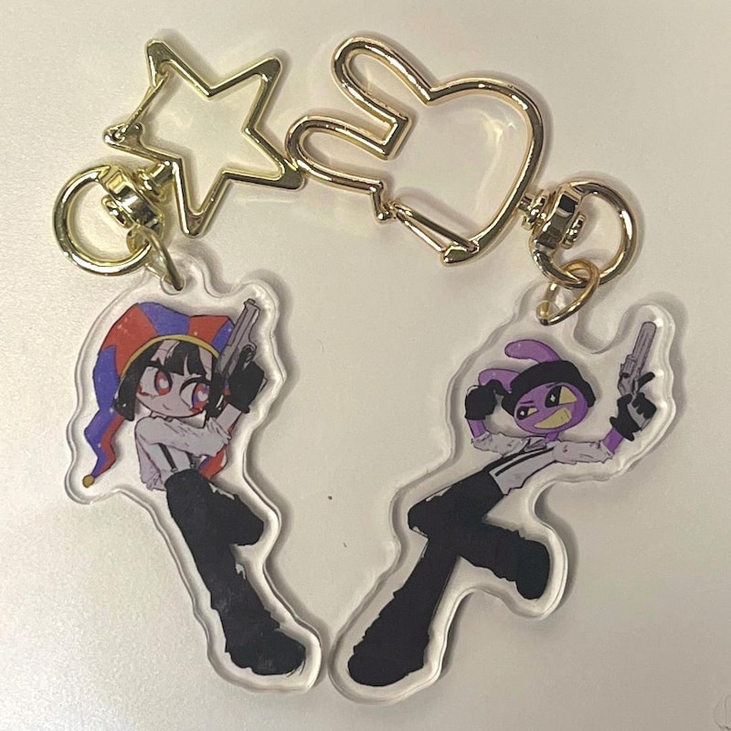 Pomni Keychain - Etsy
