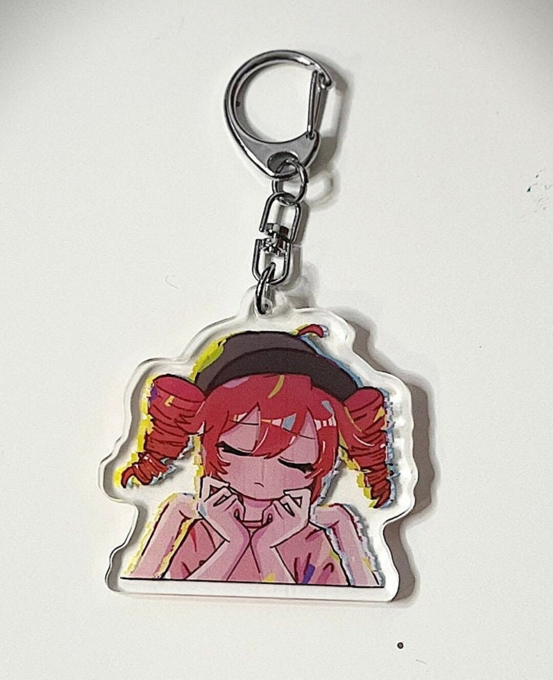 Teto Kasane Acrylic Keychain 2” | Vocaloid Fanart | Override Teto - Etsy
