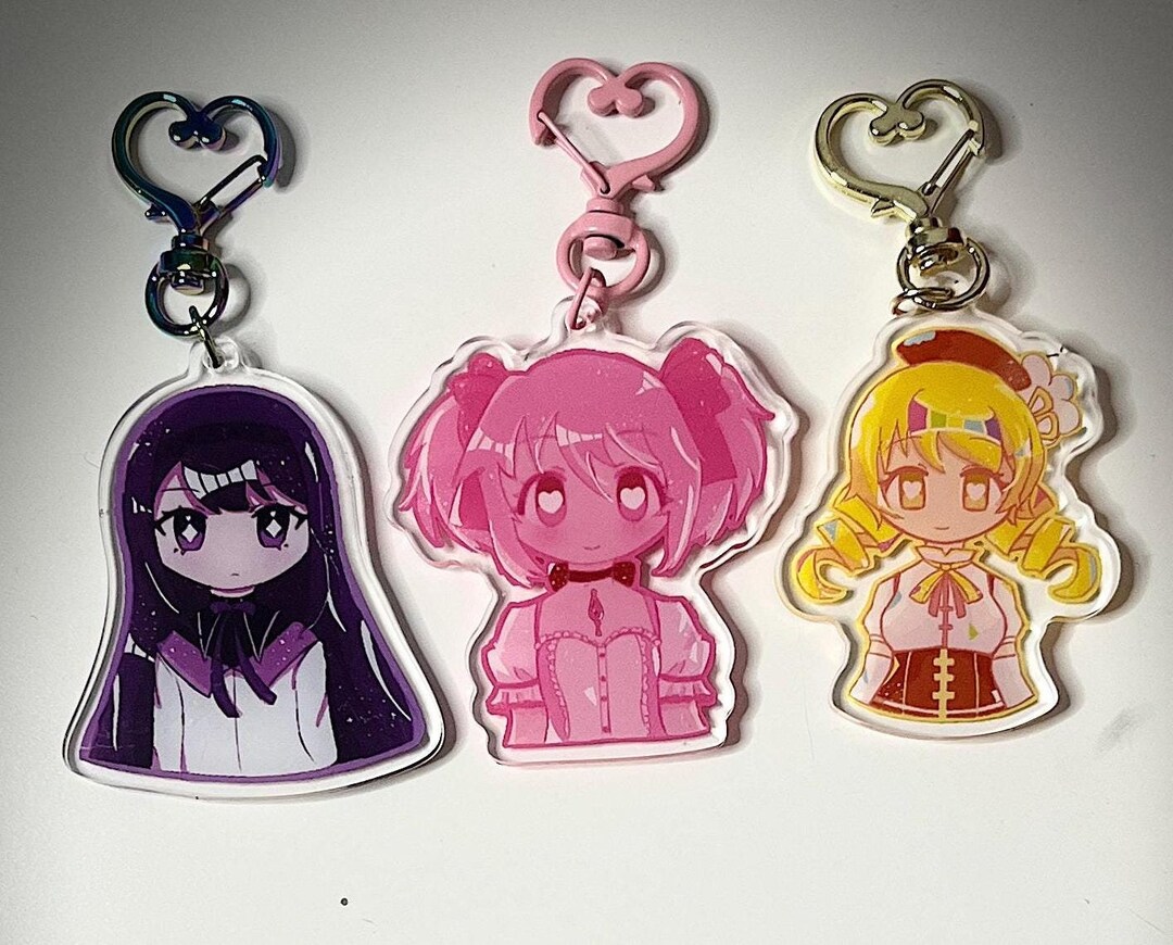 Madoka Magica Keychains 2.5” | PMMM | - Etsy