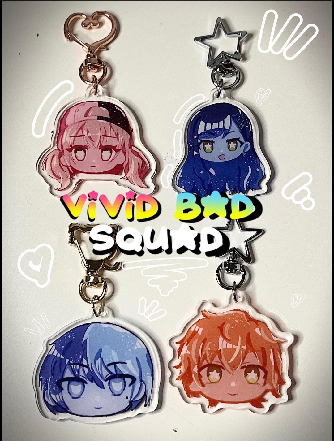 Vivid Bad Squad Acrylic Keychains 2” | PJSK | - Etsy