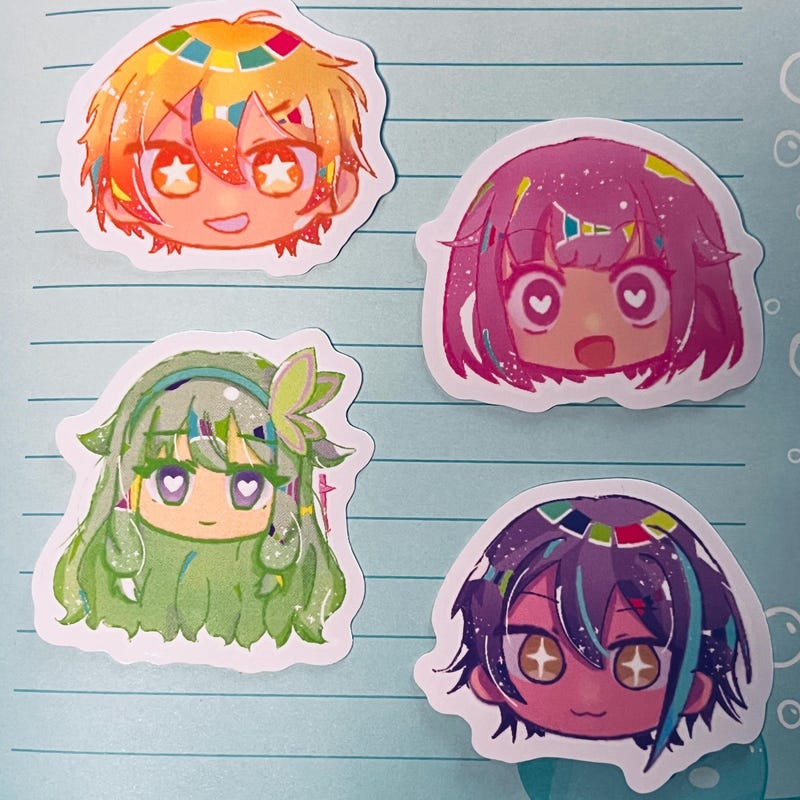 Pjsk Stickers - Etsy