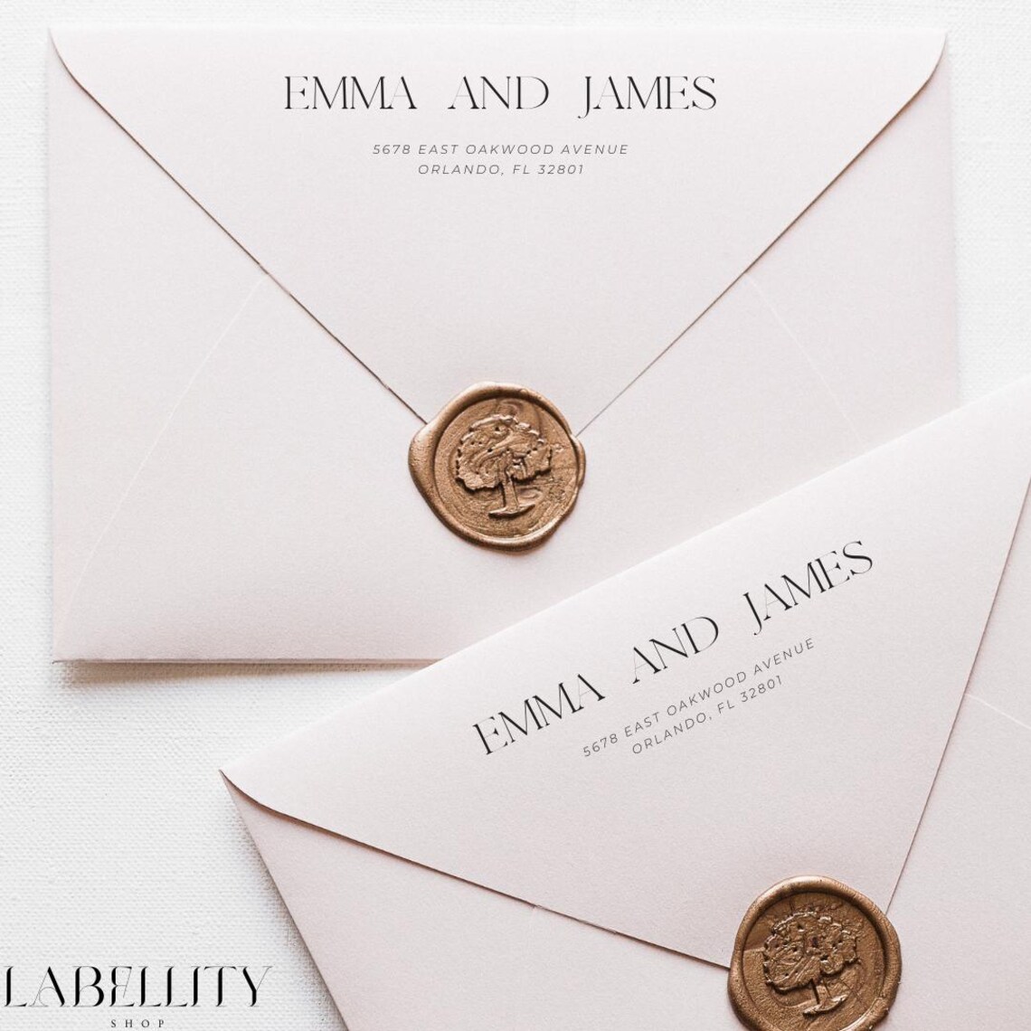 Minimalist Envelope Address Template, Wedding or Other Minimalist ...