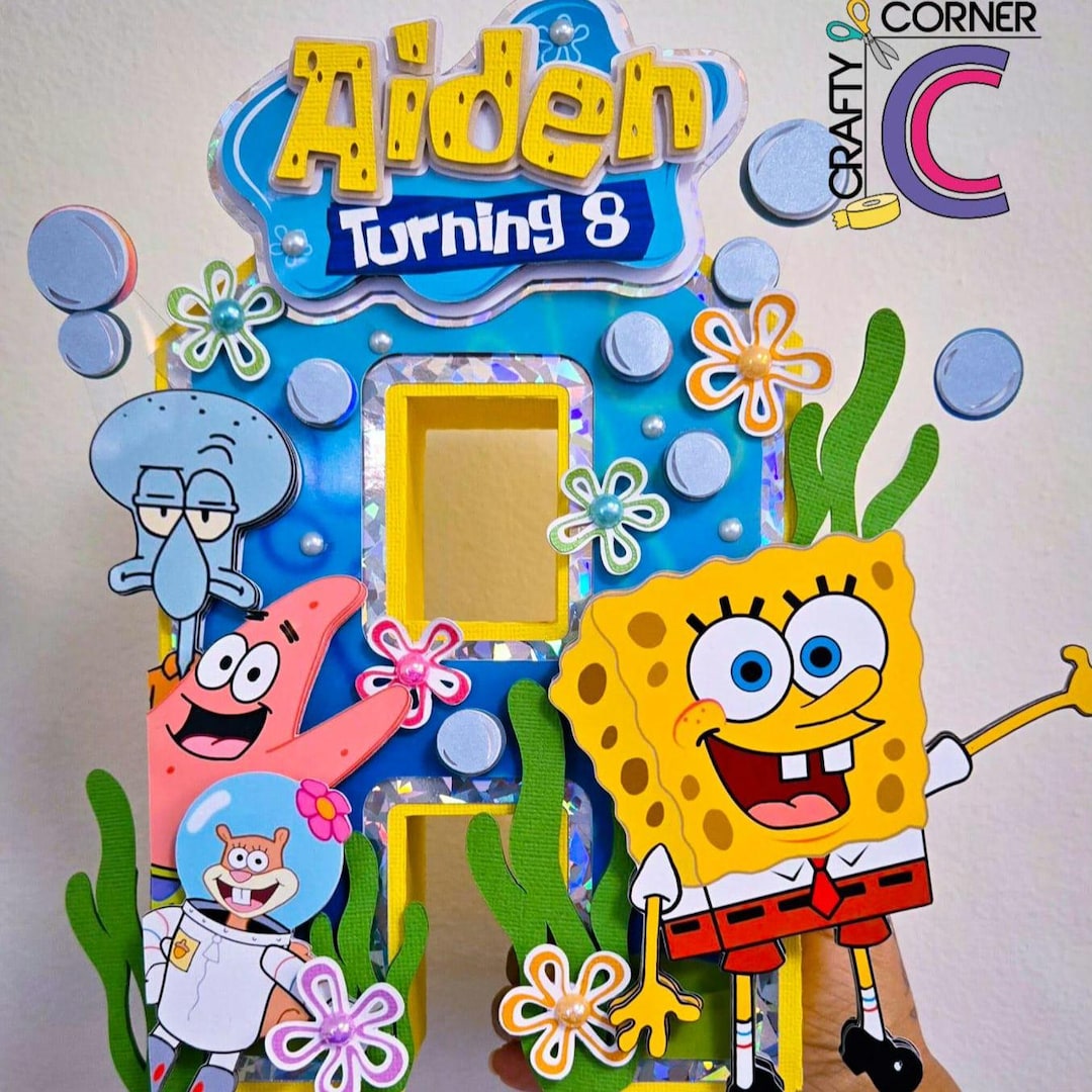 Custom 3D Letters or Number Sponge or Any Other - Etsy