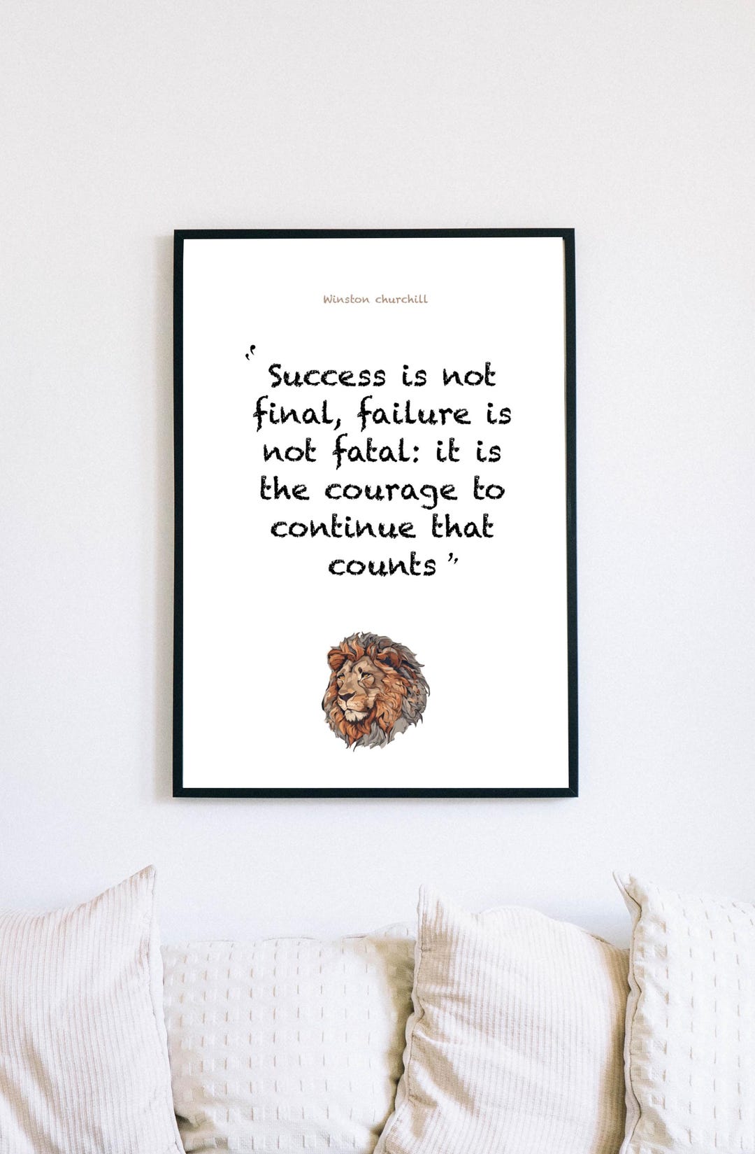 Quote Poster Winston 1 - Etsy
