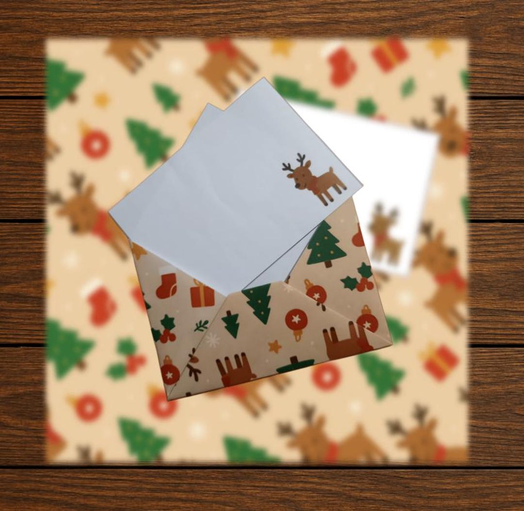DIY Christmas Envelope. Transform a Simple Piece of Paper Into a ...