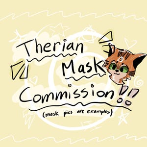 Therian Mask Commission/custom Therian Mask READ DESCRIPTION - Etsy
