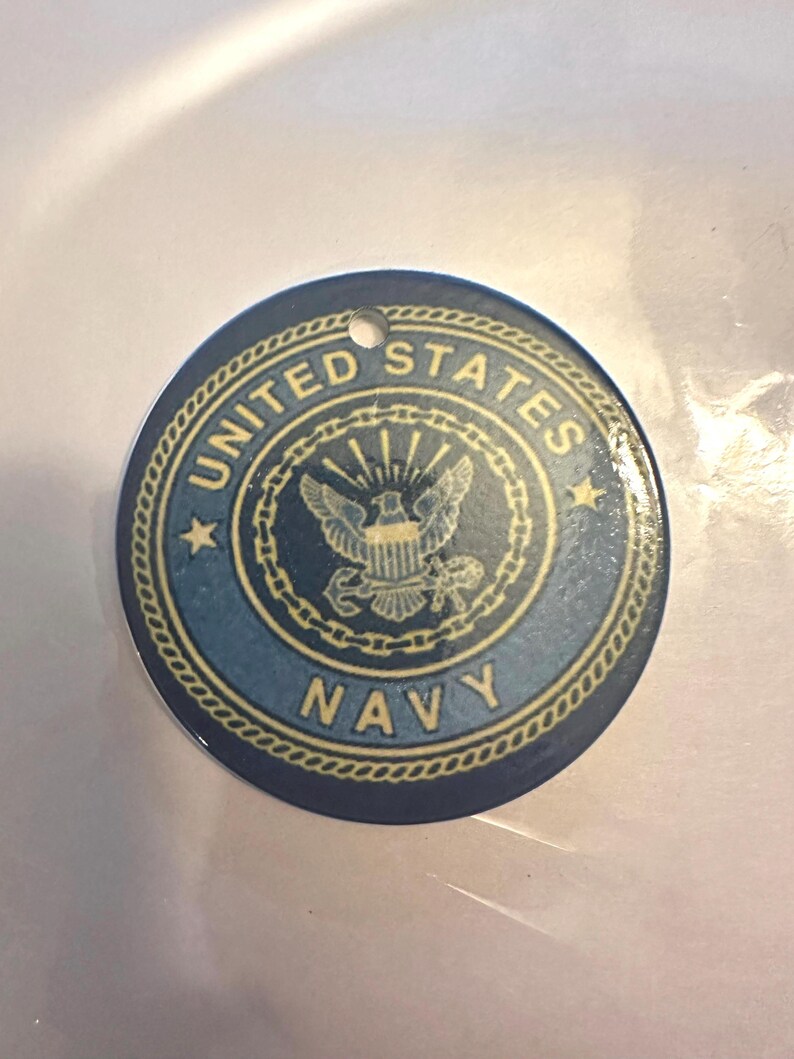 United States Navy Emblem 3-inch Round Christmas Ornament (unofficial ...