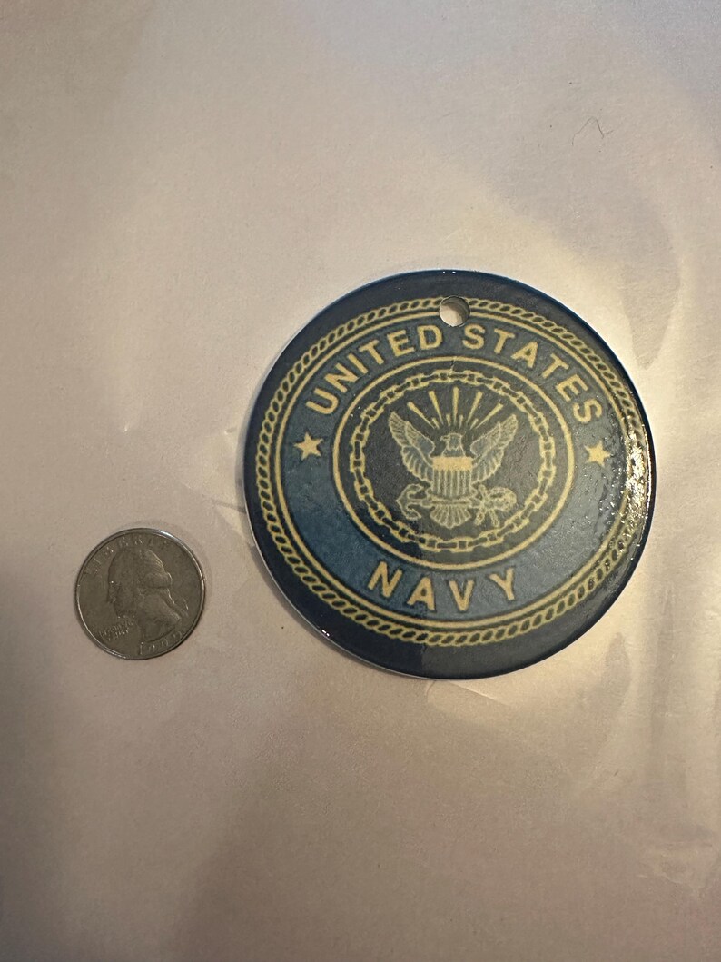United States Navy Emblem 3-inch Round Christmas Ornament (unofficial ...