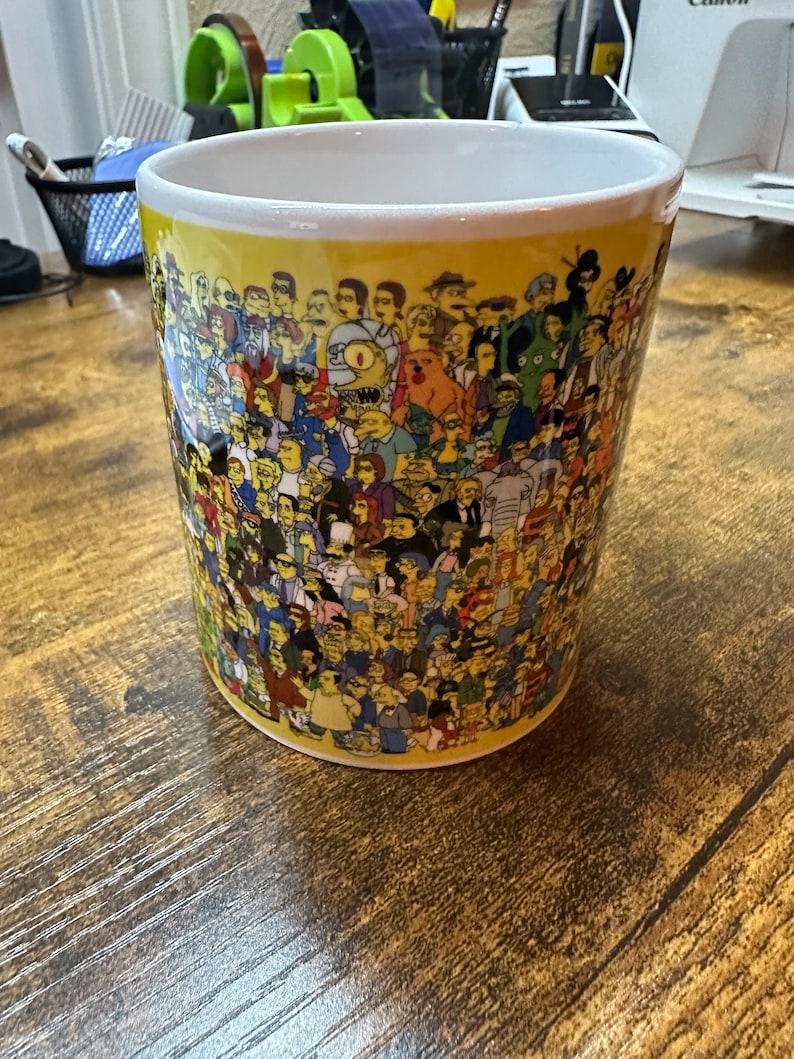 The Simpsons 12 Oz Coffee Cup - Etsy