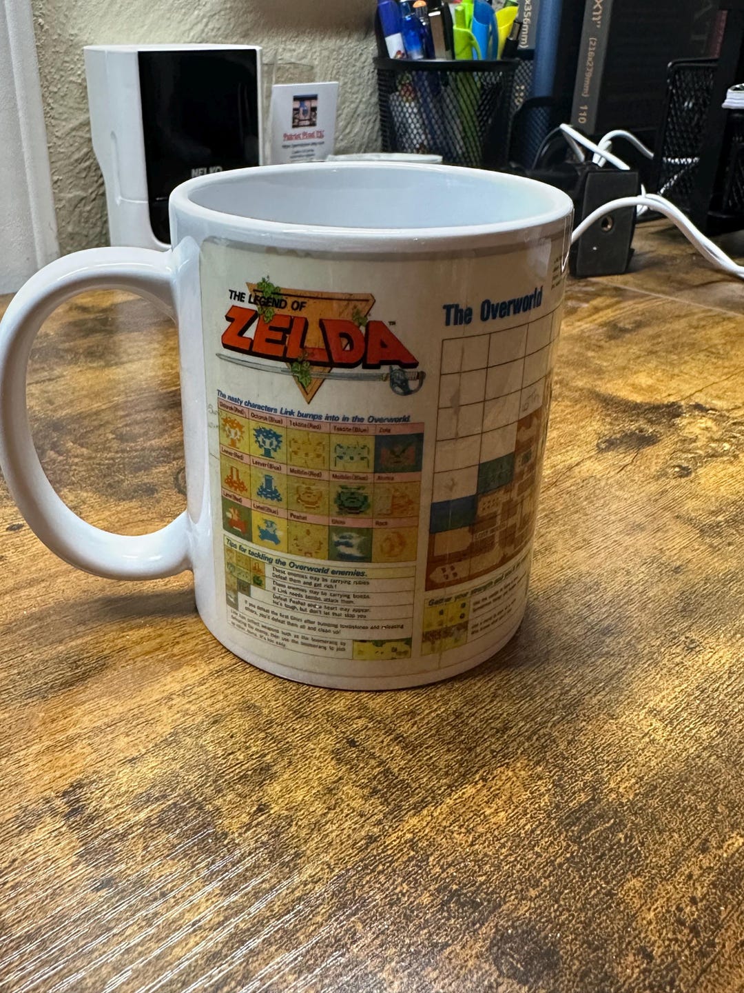 Legend of Zelda Overworld Map Coffee Mug | 12 Oz Ceramic Mug | Retro ...