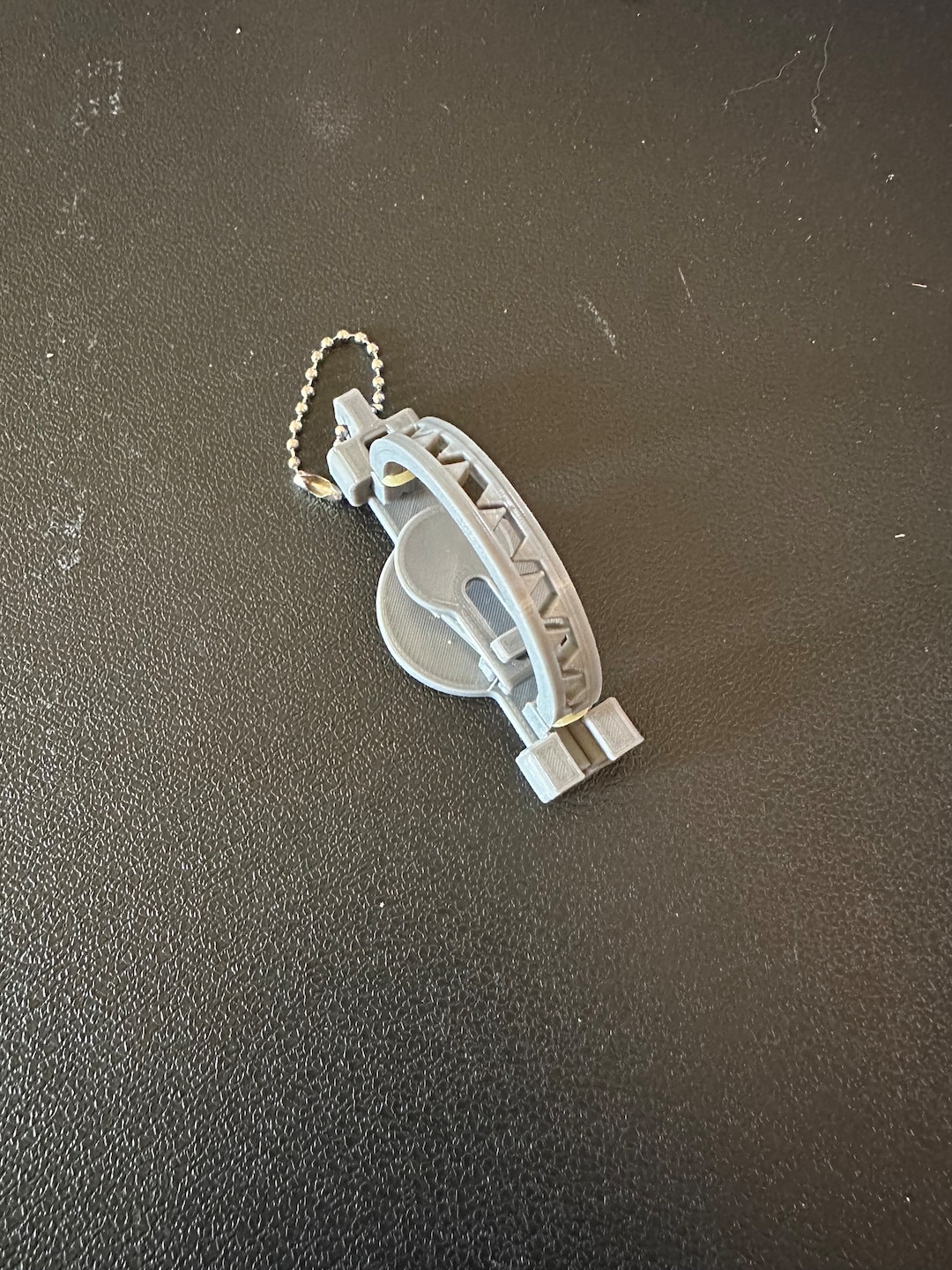 Mini Bear Trap Keychain - Etsy