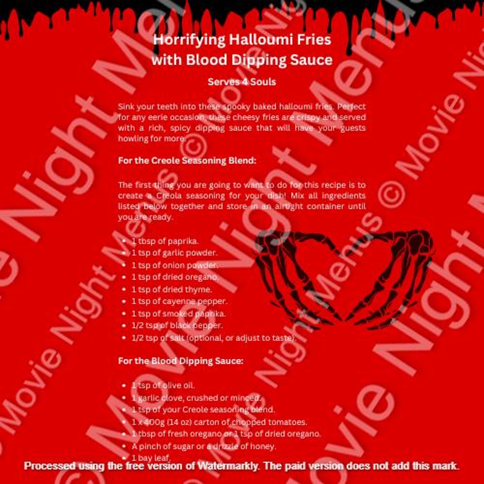 Vampire Movie Night, Movie Night Menu, Halloween Movie Night, Vampire ...