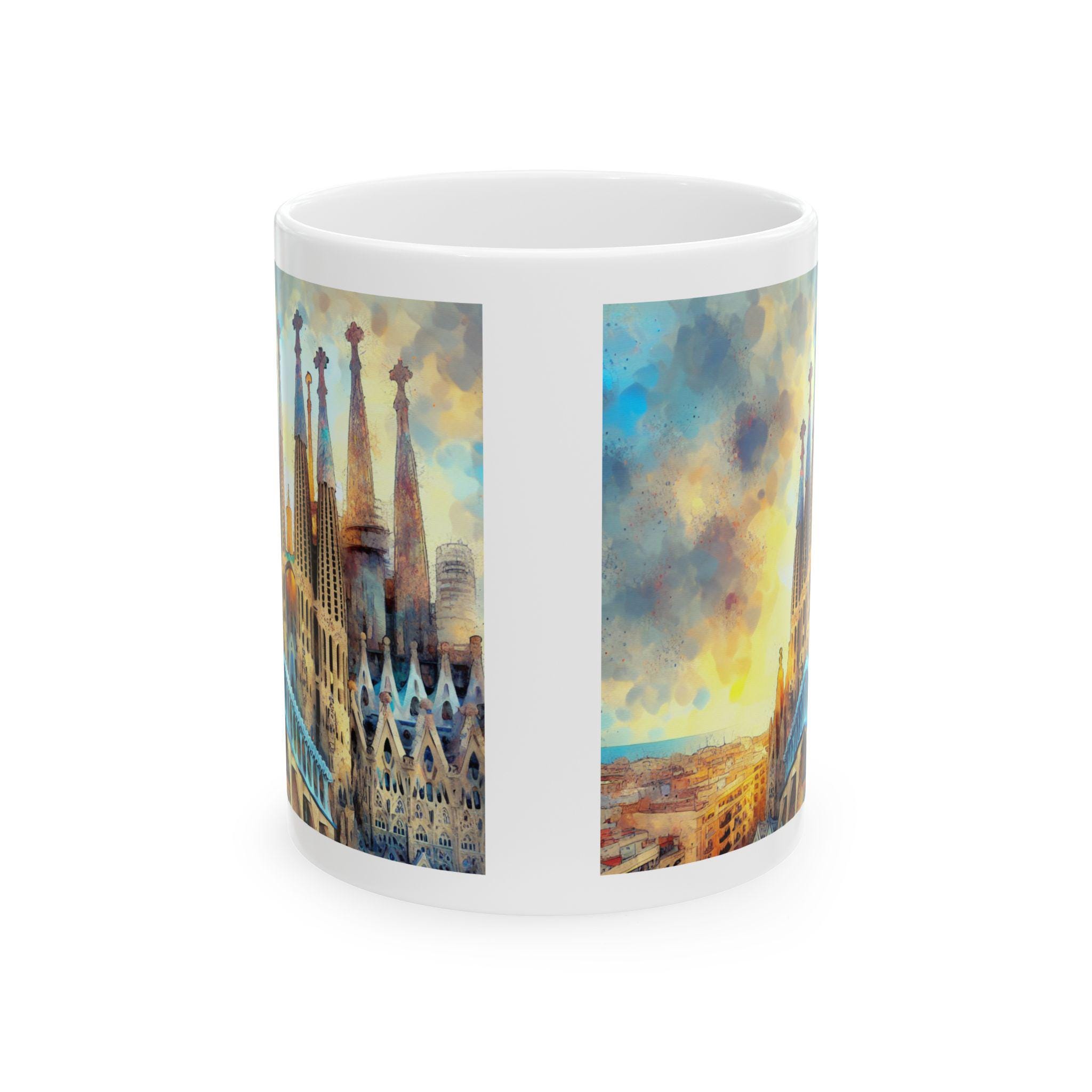 Sagrada Familia Ceramic Mug Gaudi Architecture Coffee Cup, Unique Gift ...