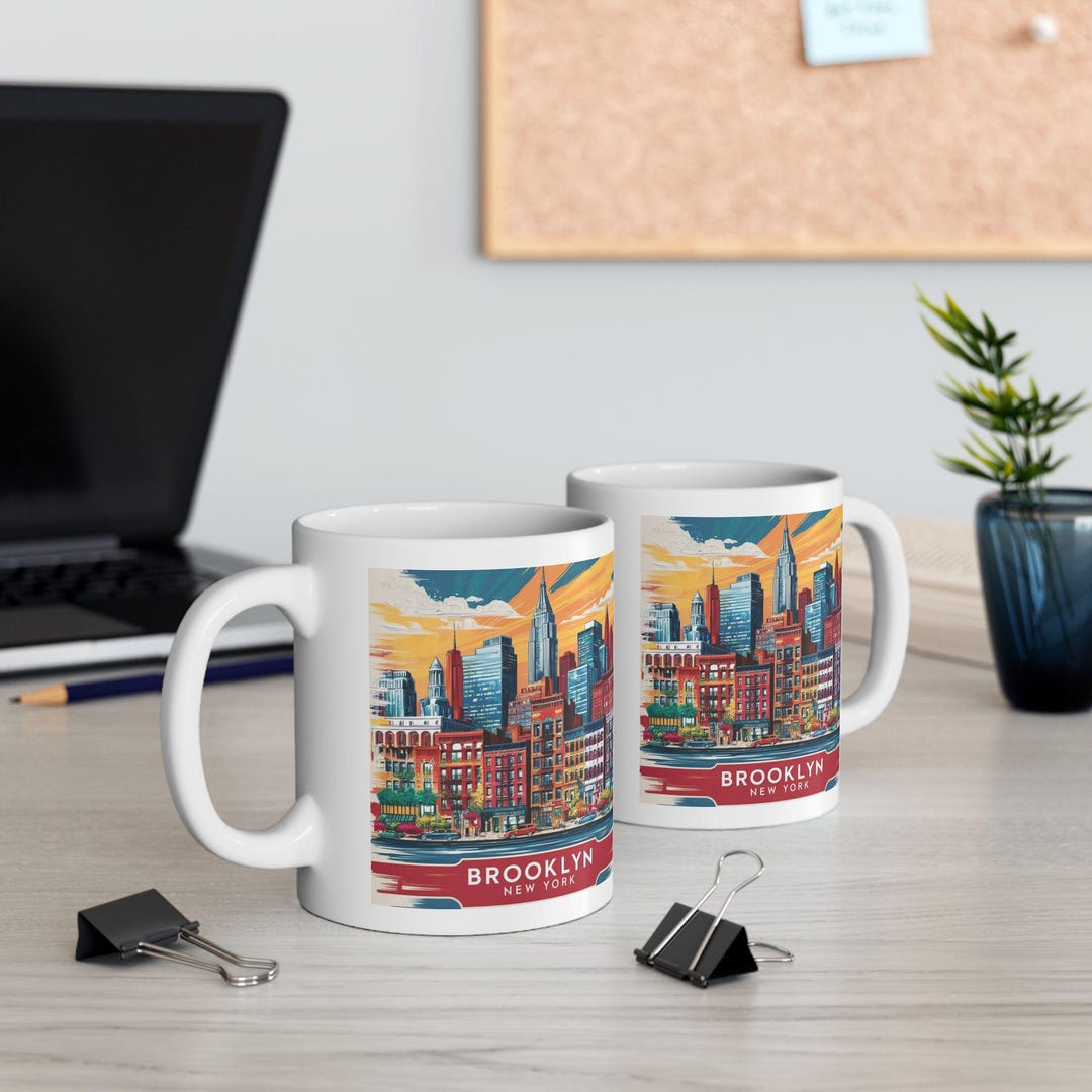 Brooklyn New York Mug - NYC Coffee Cup, New York City Souvenir ...