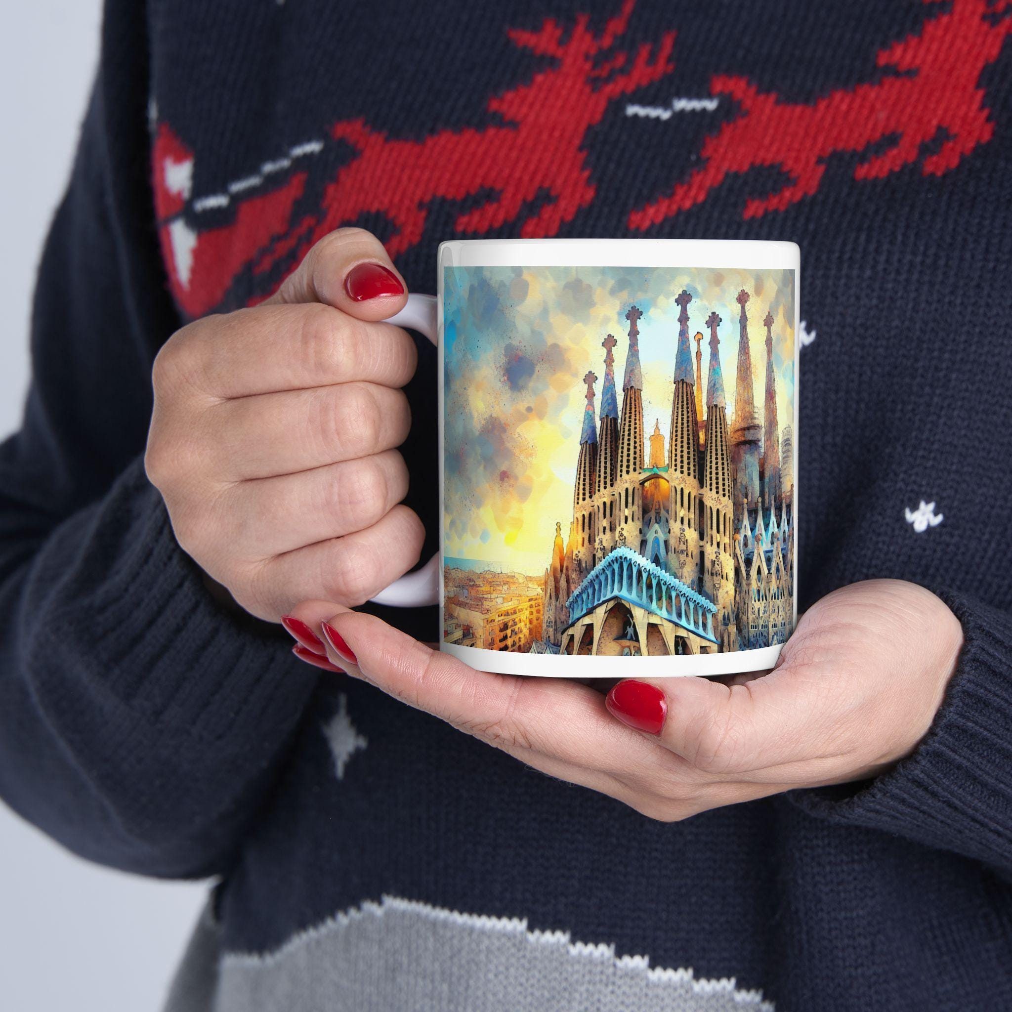 Sagrada Familia Ceramic Mug Gaudi Architecture Coffee Cup, Unique Gift ...