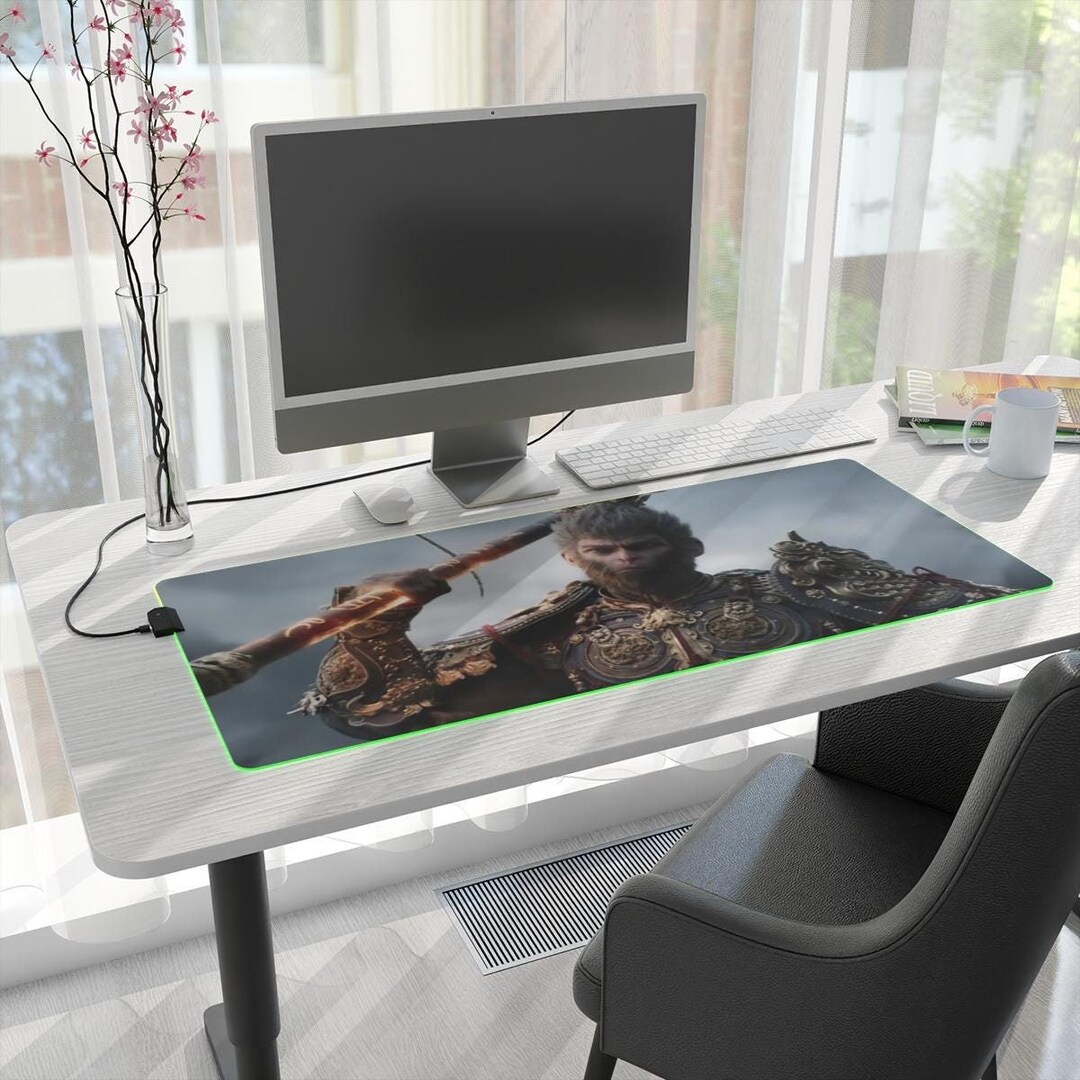Wukong Desk Mat, RGB Desk Mat, LED Gaming Pad, Large Gaming Mouse Pad ...
