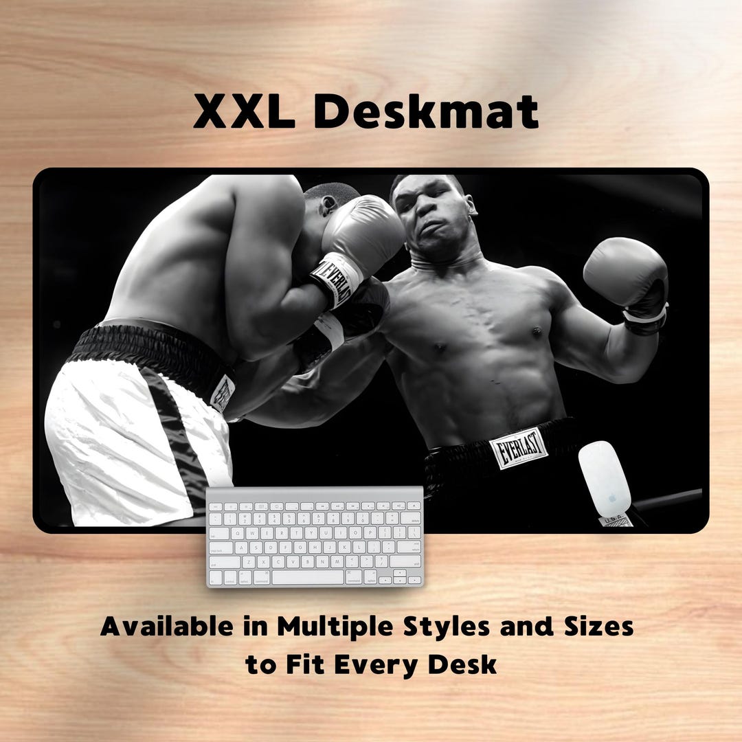 Mike Tyson Desk Mat Boxing Legend, Iron Mike, Heavyweight Champion ...