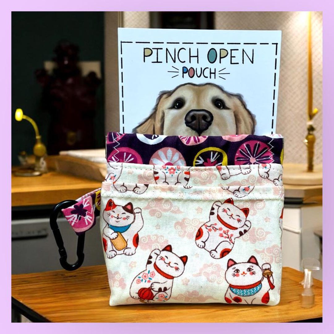 Pinch Open Treat Pouch, Dog Treat Pouch, Dog Accessories, Small Pouch ...