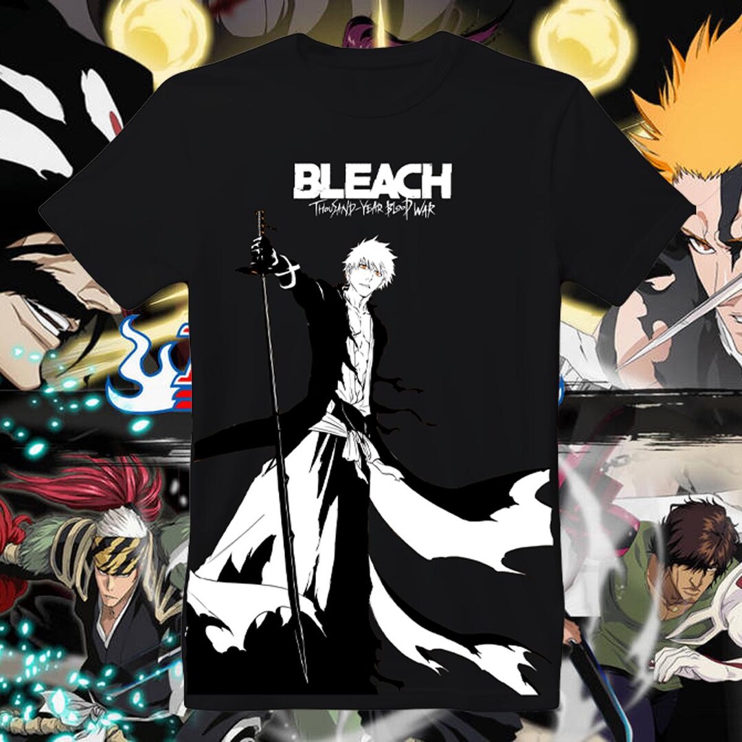 Bleach Anime T-shirt Ichigo Thousand Year Blood War T Shirt Anime - Etsy