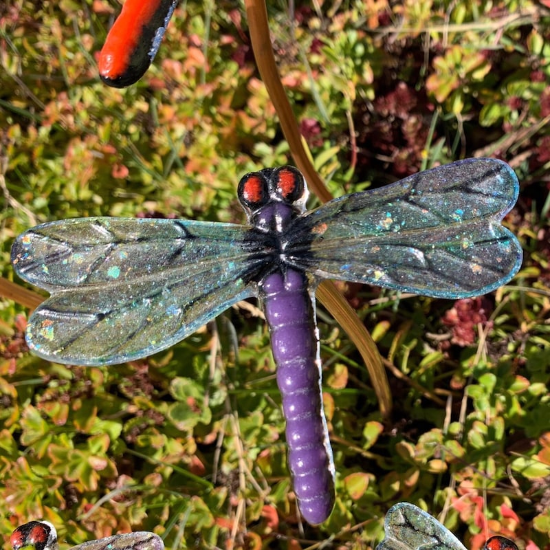 Dragonfly Fused Art - Etsy